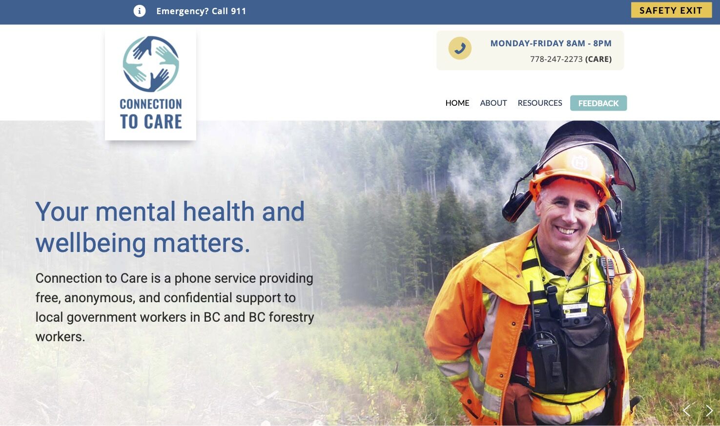Connection to Care Mental Health Program - WOOD PELLET ASSOCIATION OF ...